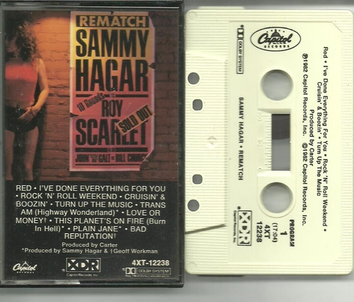 Sammy Hagar Rematch (cassette, 1982 Capitol) VG-EX COND. | eBay