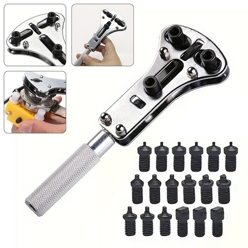 Premium Adjustable Watch Repair Tool Back Case Cover Opener Wrench ...