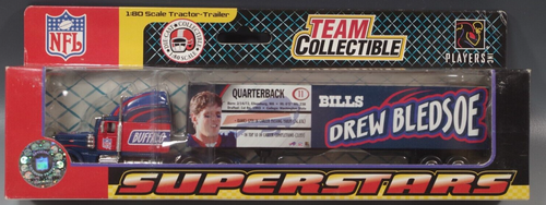 FLEER COLLECTIBLES DREW BLEDSOE BUFFALO BILLS TRUCK DIE CAST 1/80 SCALE ...