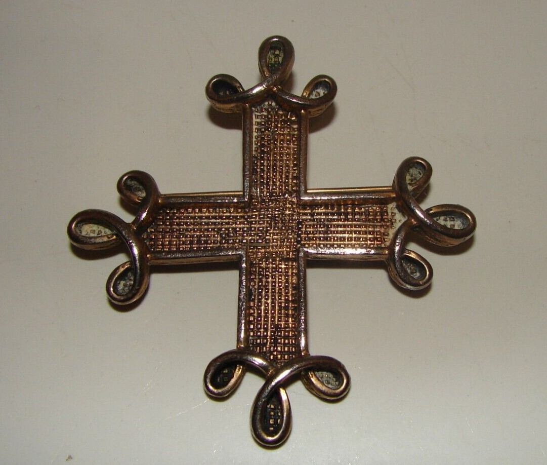 Vintage Signed Benedikt NY MCM Maltese Cross Pin Broo… - Gem