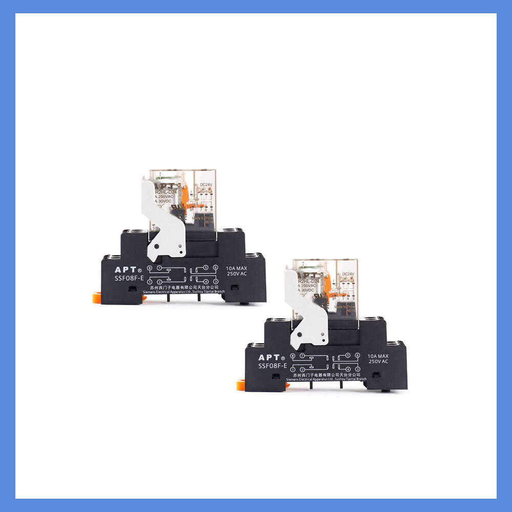 One SIEMENS piece Brand New APT micro relay With base DC24V SR2HL-D24 ...