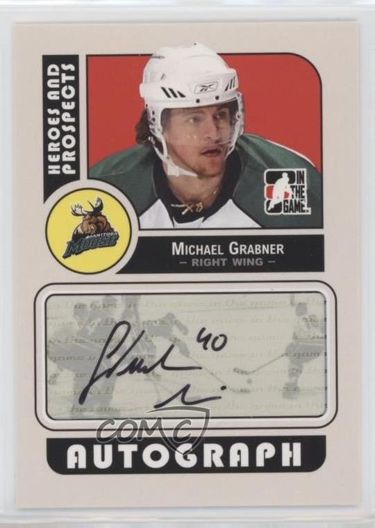 2008-09 In the Game Heroes and Prospects - Autographs Michael Grabner # ...