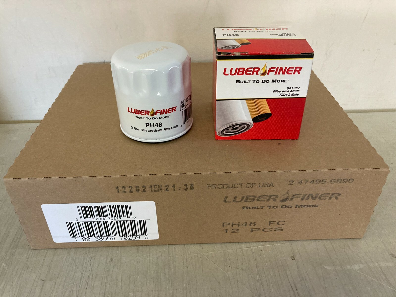 TWELVE(12) USA Luber-Finer PH48 Oil Filter CASE fits PH10060 MO2222 ...