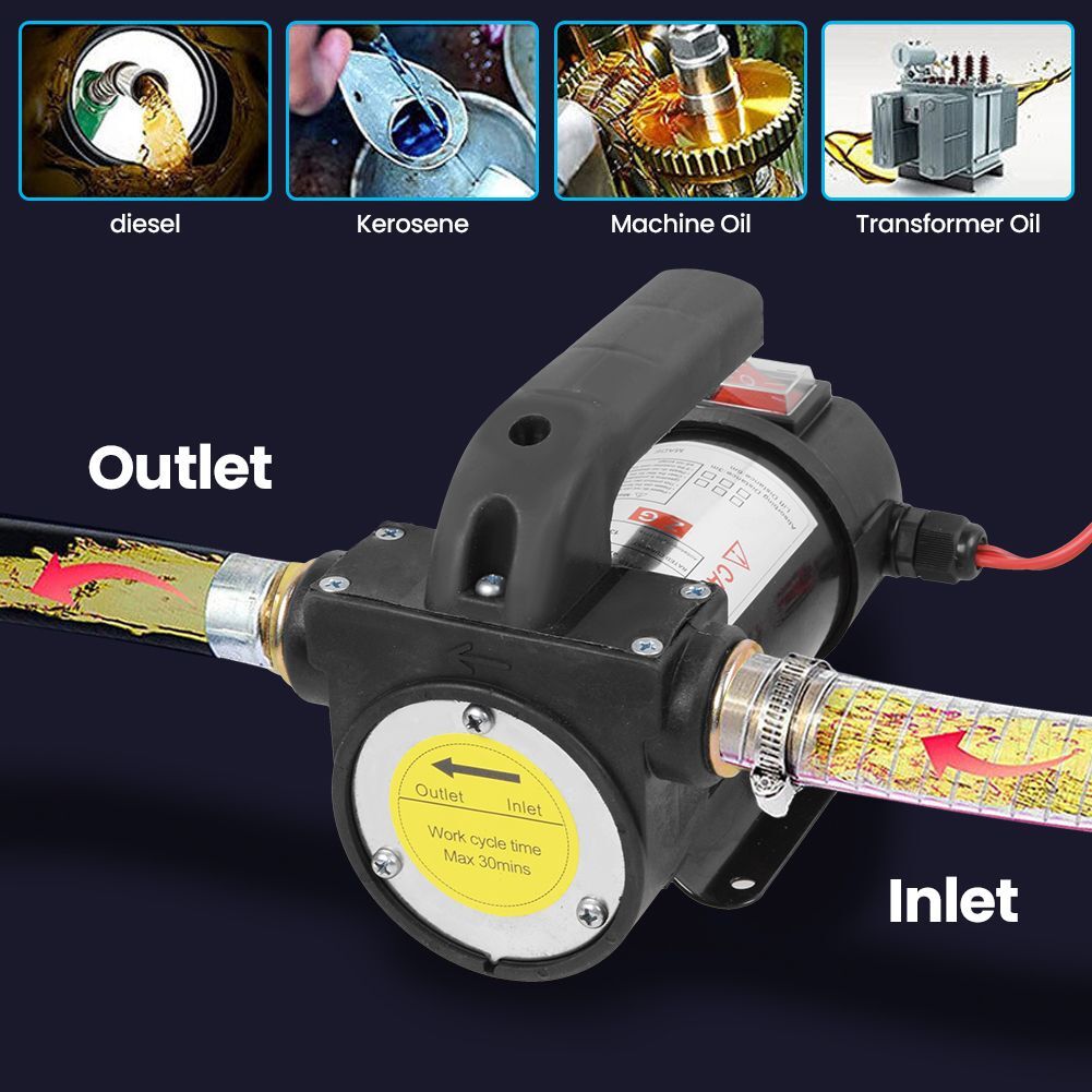 DC 12V Ölabsaugpumpe Dieselpumpe Ölpumpe Kraftstoffpumpe Ölwechsel ...