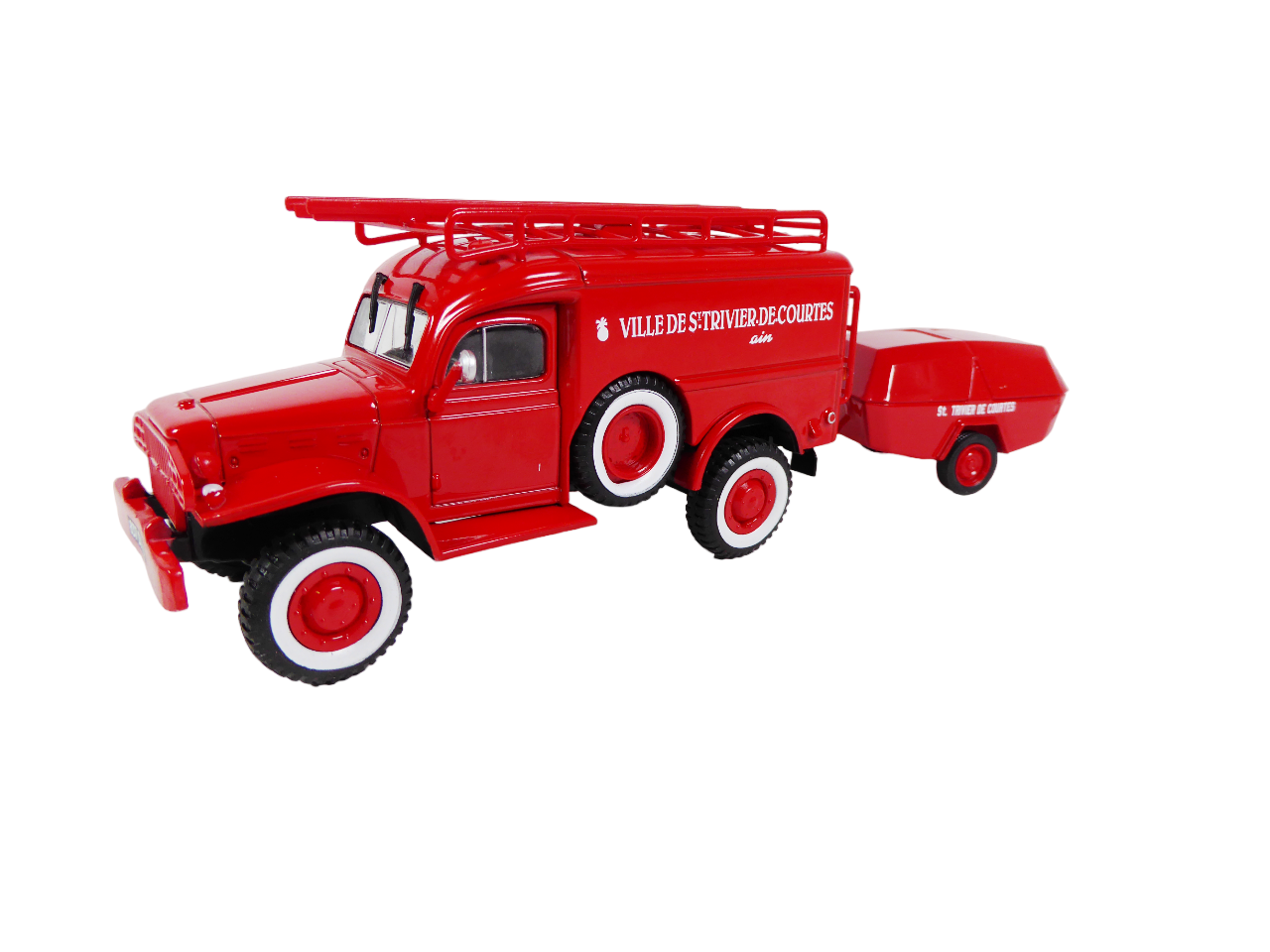 Fire Engine Dodge WC54 + Pump MPR Guinard 1:43 Hachette IXO Firefighter ...