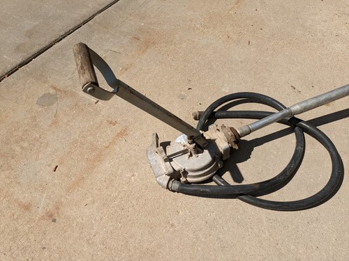 TOKHEIM Model 786 hose pipe Hand Operated Petroleum Gas Oil Pump barrel ...