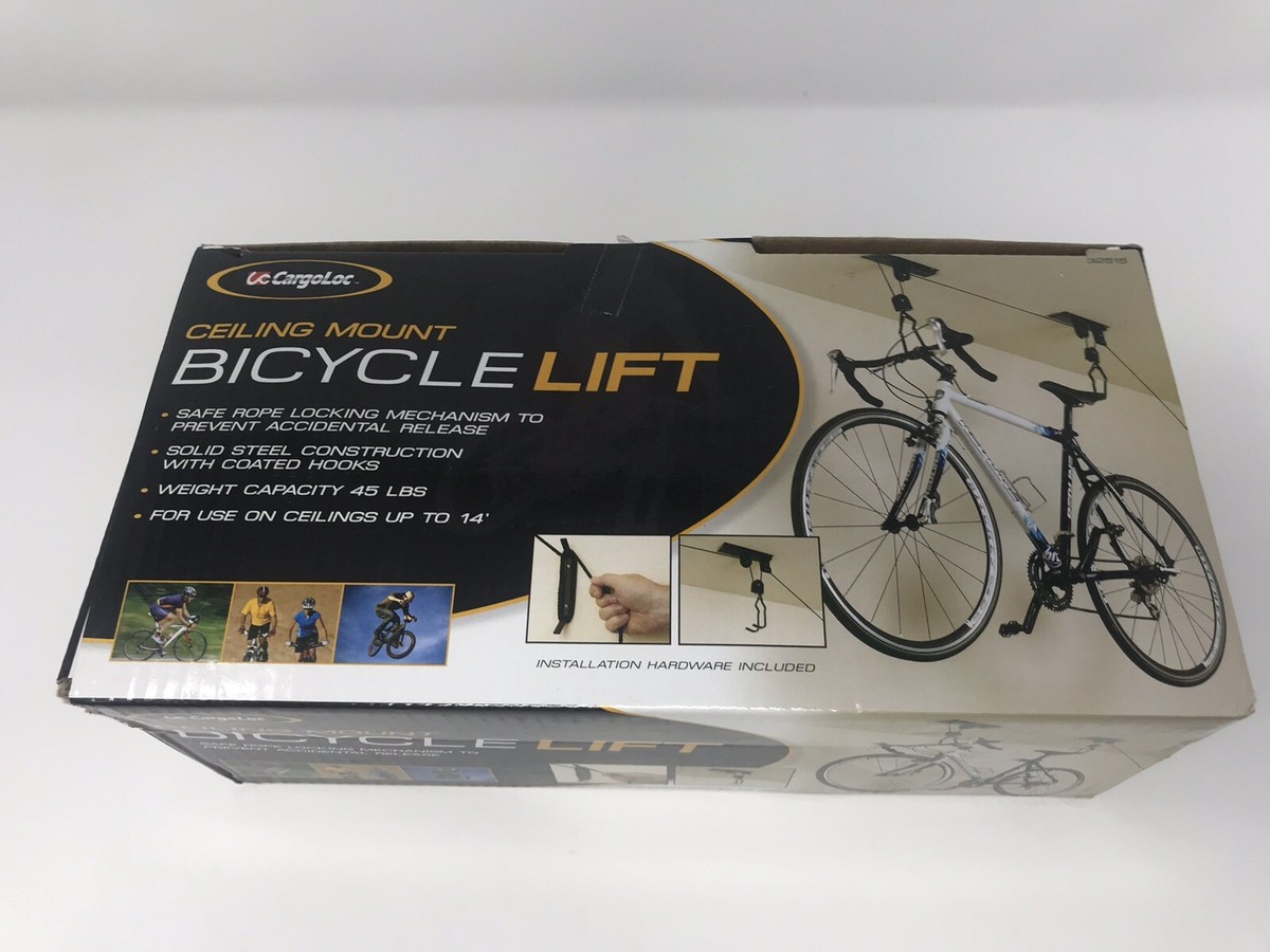 Cargoloc Ceiling Mount Bike Lift | Shelly Lighting