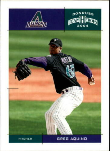 2004 Donruss Team Heroes #25 Greg Aquino Arizona Diamondbacks | eBay