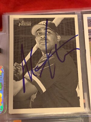 MARCUS THAMES AUTOGRAPHED SIGNED 2001 BOWMAN HERITAGE CARD YANKEES COA ...