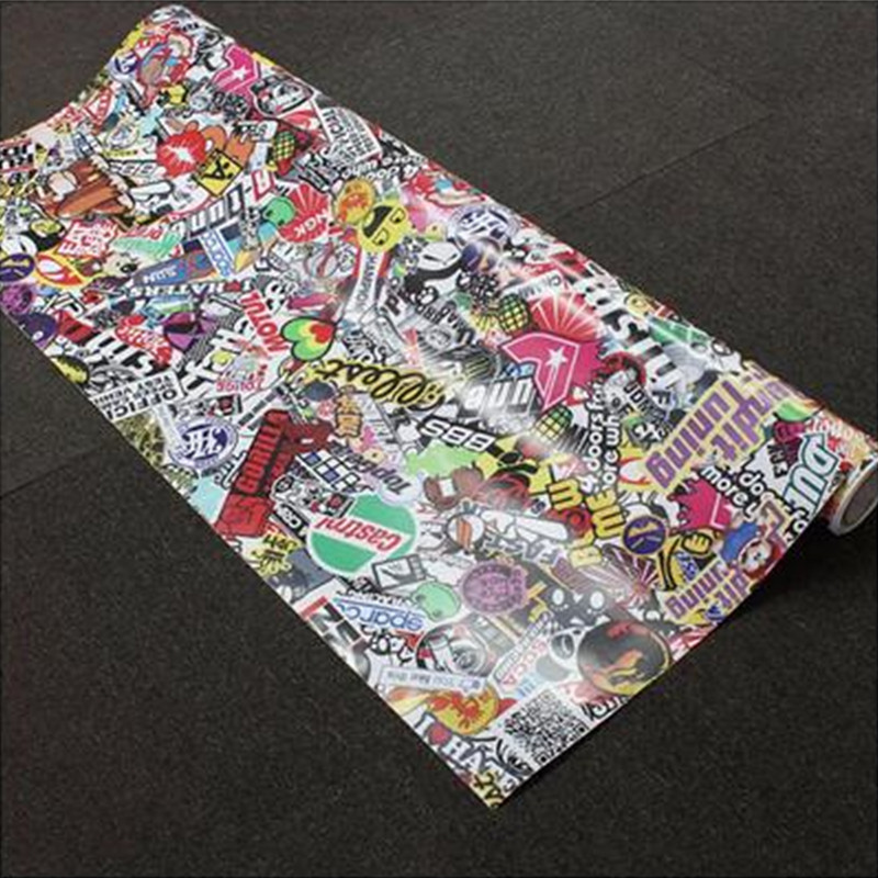 20 X 60 Inch JDM Panda Cartoon Graffiti Bomb Vinyl Wrap Sheet Decal ...