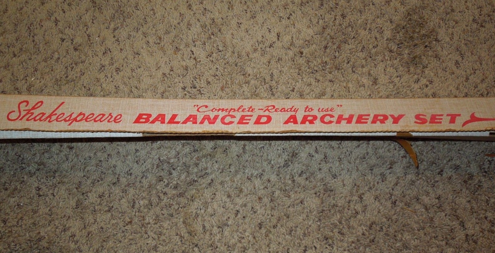 Shakespeare Balanced Recurve Bow Archery Set Box Only 52" Long | eBay