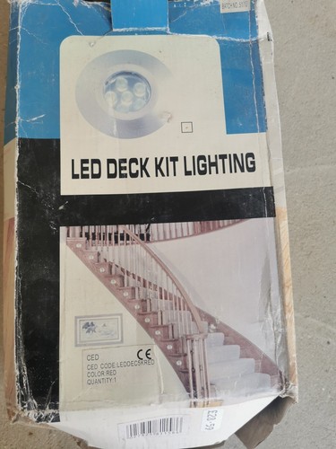 40mm Round LED Outdoor Garden Decking Light Kits IP65 Red Colour | eBay UK