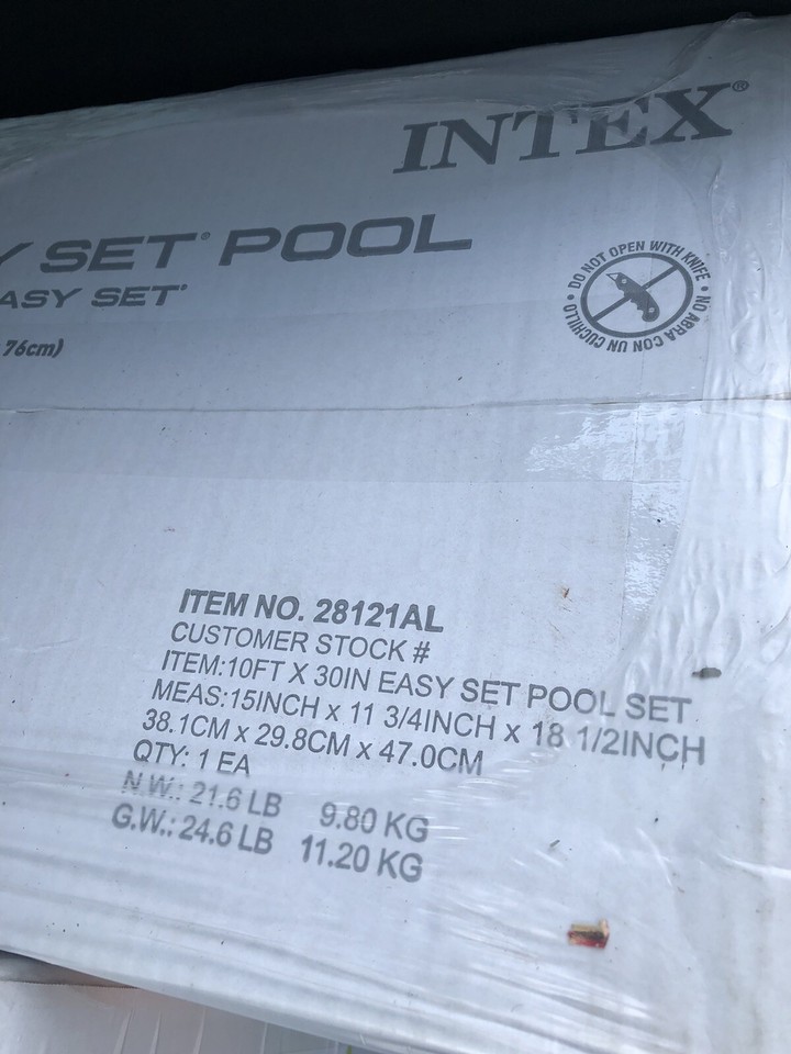 INTEX 10X30 Easy Set Above Ground Swimming Pool W/ Filter Pump 28121AL ...