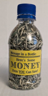 Bureau of Engraving and Printing Souvenir Shredded Money Message in a ...