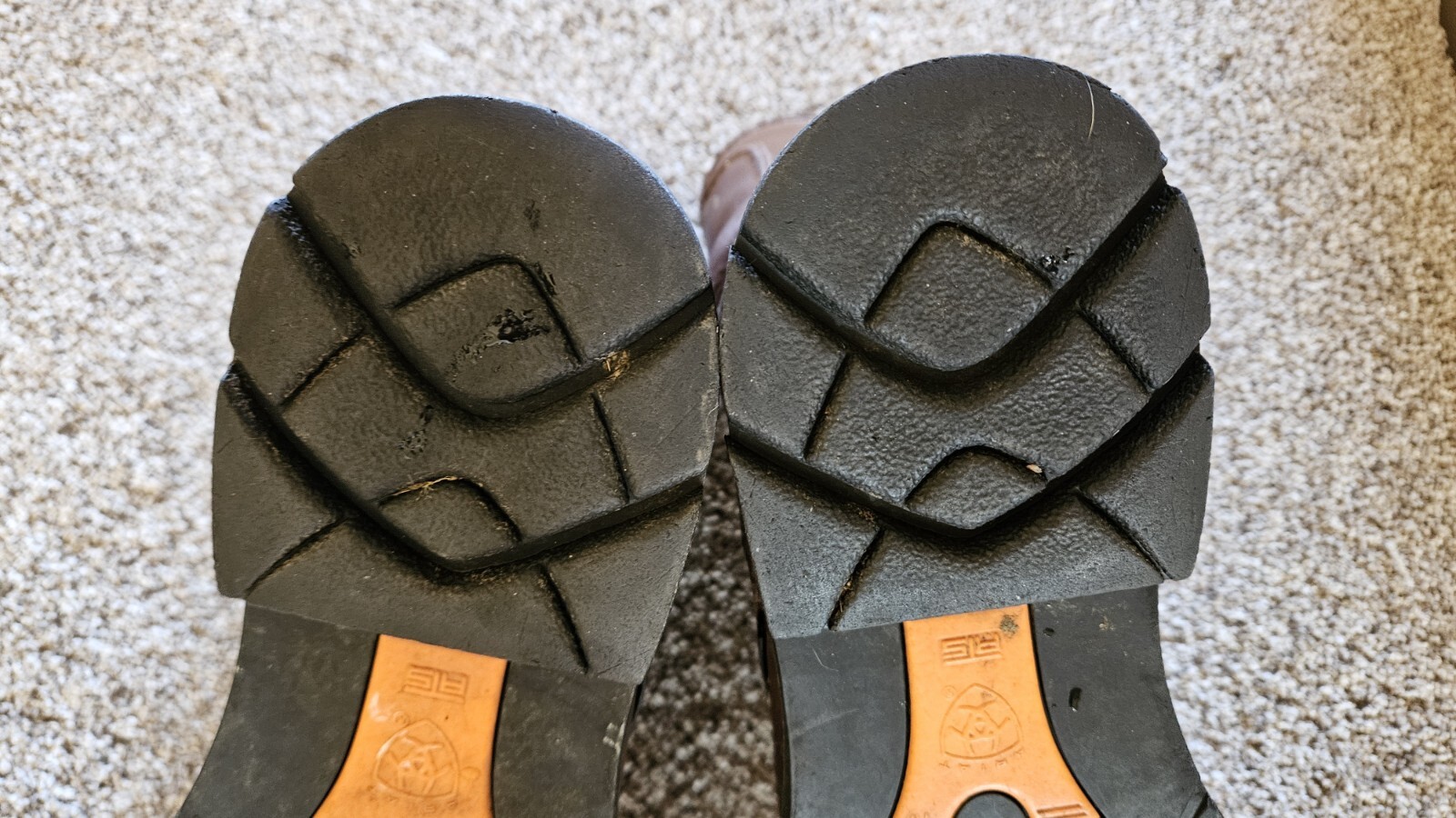 Ariat Cascade 8" Brown Leather Lace Up Roper Toe Work Boots Men's Size ...