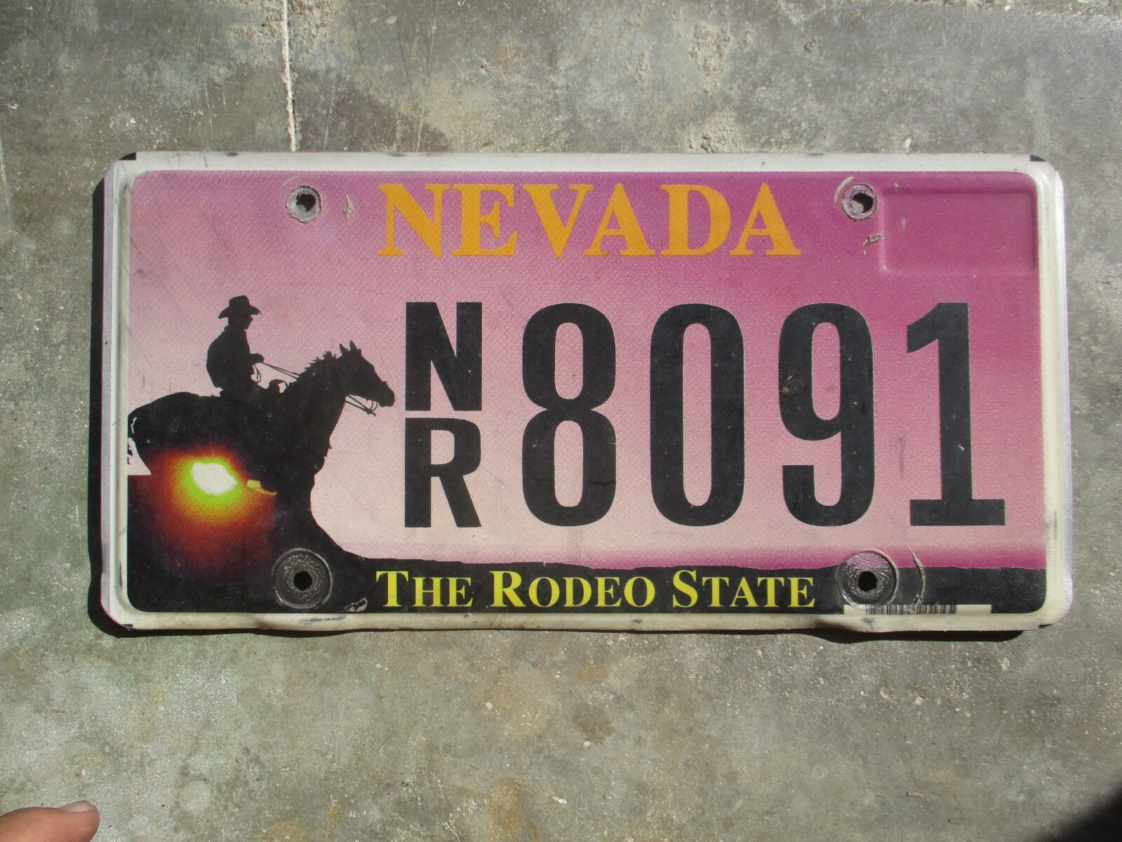 Nevada The Rodeo State license plate # 8091 | eBay