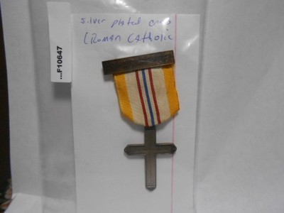 AD ALTARE DEI MEDAL SILVER PLATED ROMAN CATHOLIC AWARD F10647 | eBay