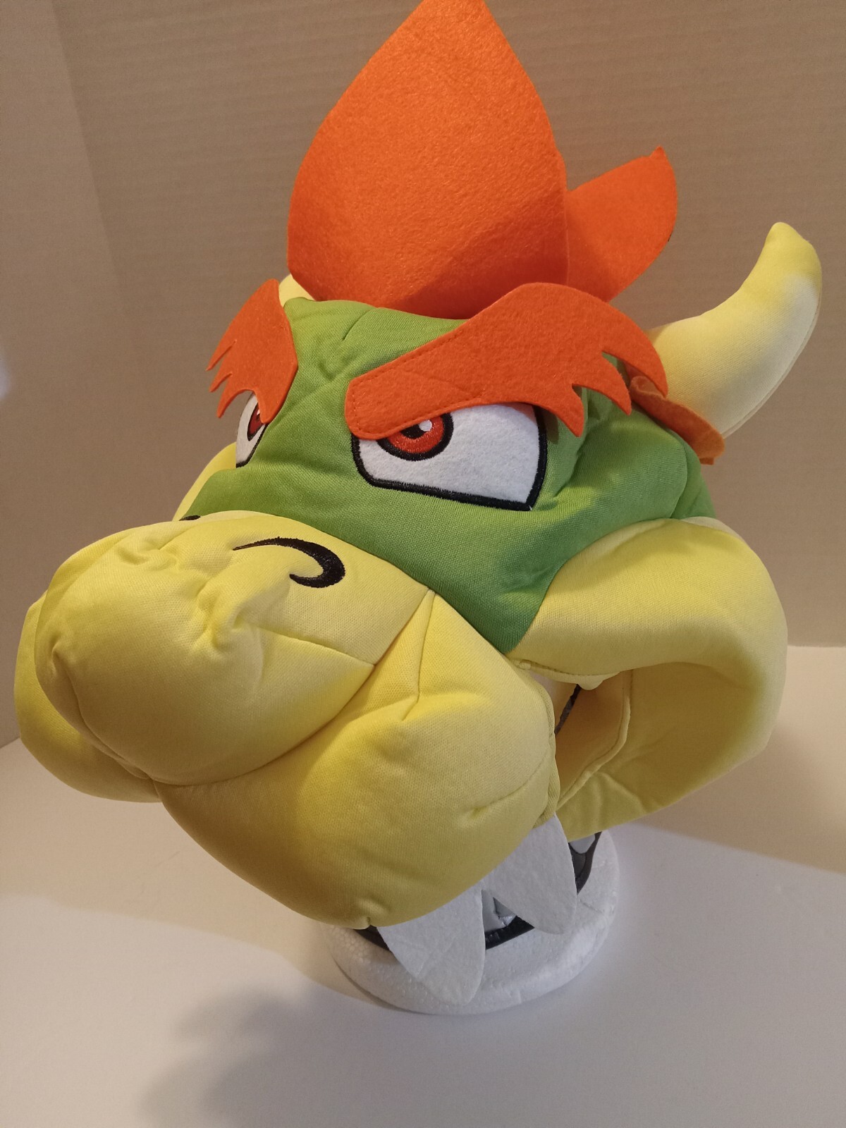 Bowser Super Mario Bros OSFM Adult Plush Head Costume… - Gem