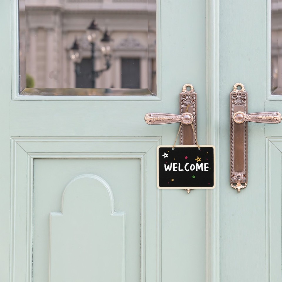 4 Pcs Hanging Small Double Sided Wooden Signs For Party Table Tags ...