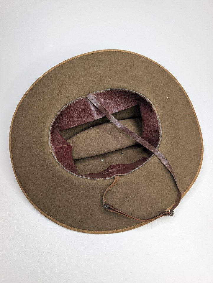 Australian Fayrefield Military Slouch Hat 50s Sz6 7/8 United Felt Hats ...