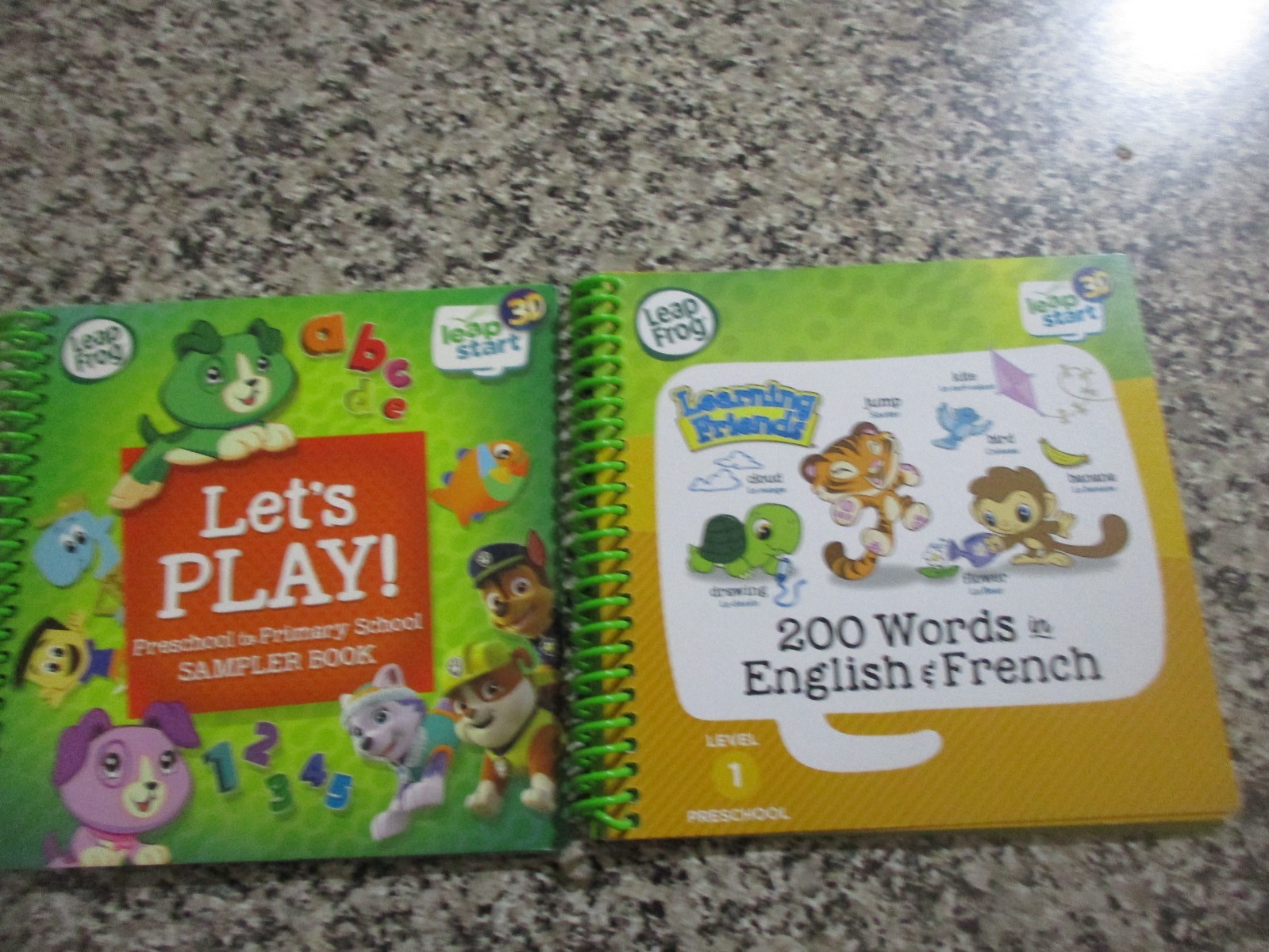 LEAP FROG, LEAP START. 3D ENGLISH / FRENCH + LET'S PLAY- INTERACTIVE BOOKS X2 | eBay Australia