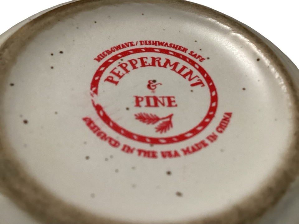 Baby Bear Child’s Christmas Coffee Mug Peppermint & Pine Retired Hard ...