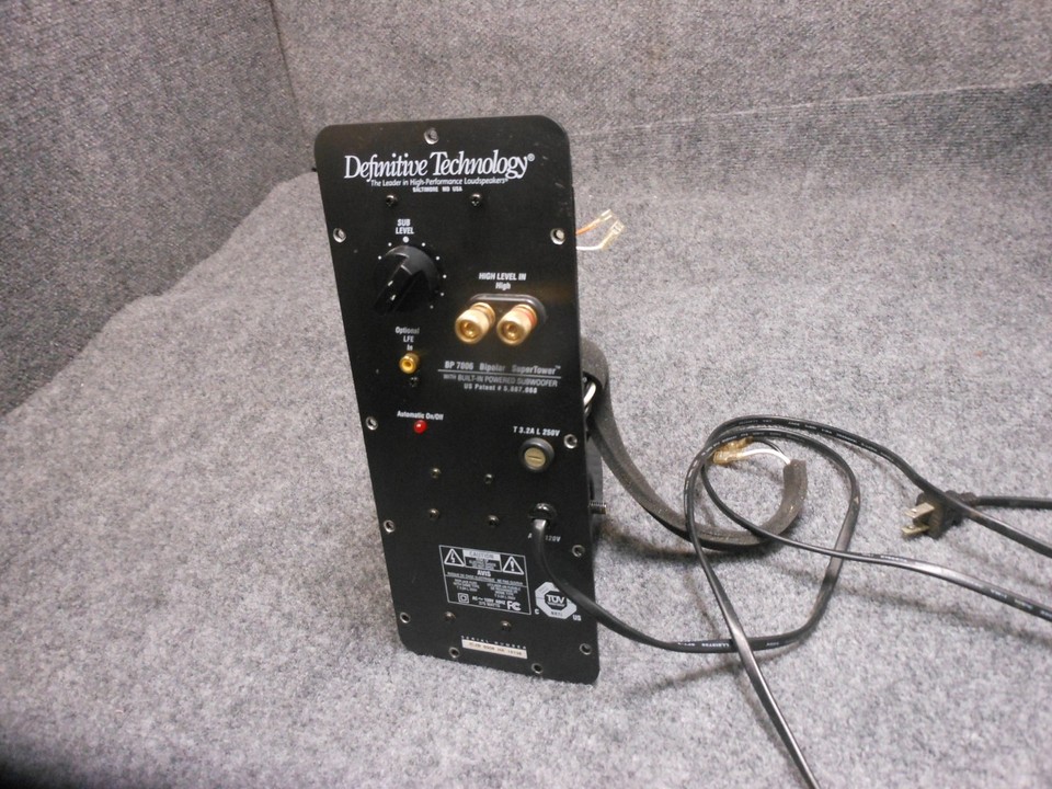 DEFINITIVE TECHNOLOGY BP7006 SPEAKER PARTS ORIGINAL AMP AMPLIFIER PLATE ...