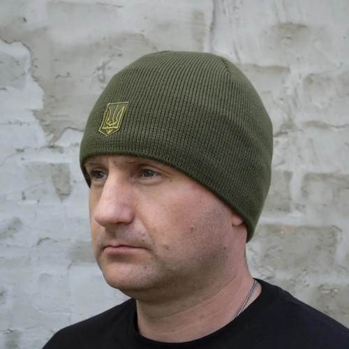 Ukrainian army Hat balaclava knitted olive khaki,tactical military💛💙 | eBay