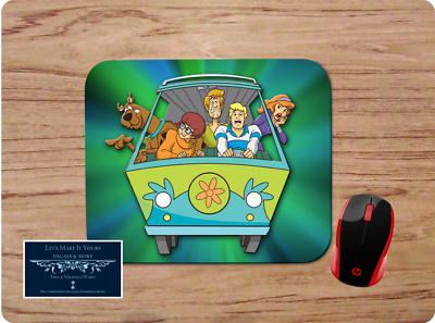 SCOOBY DOO MYSTERY MACHINE CUSTOM NONSLIP DESK MAT MOUSE PAD HOME ...