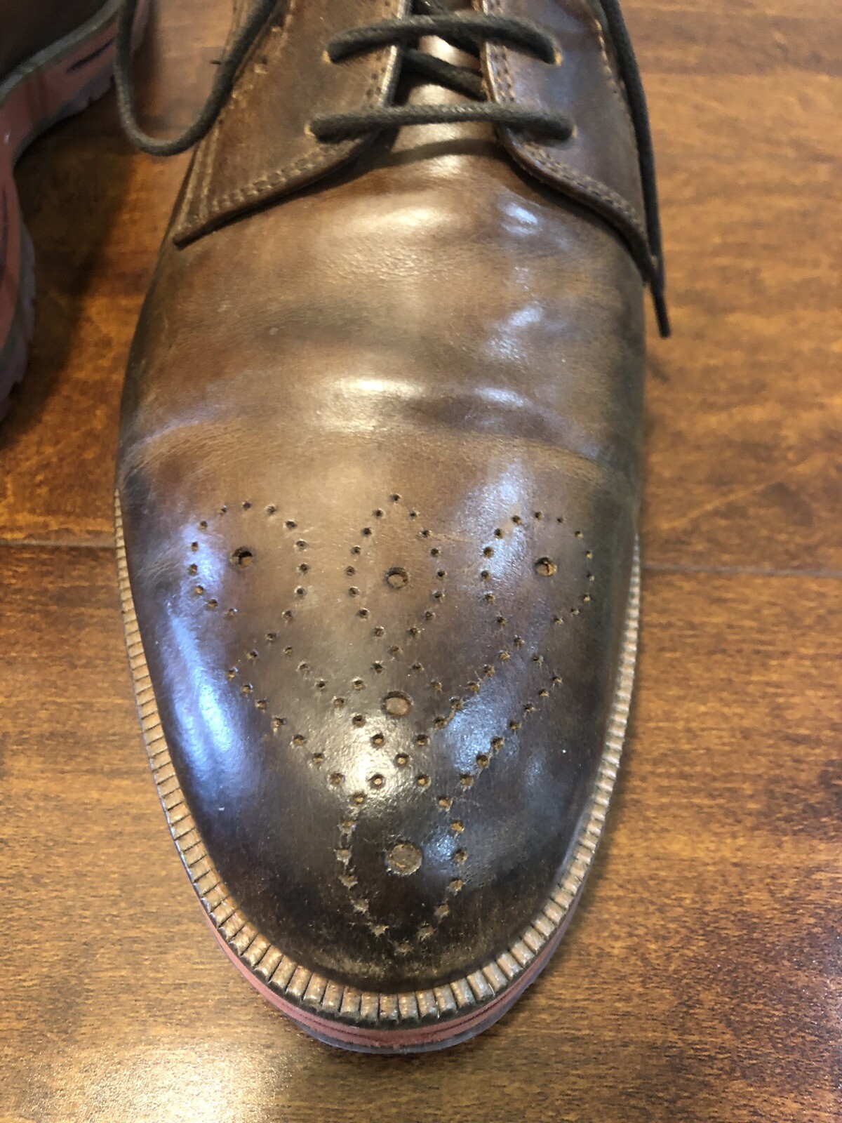 moral code Mens Brown Leather Oxford Shoes Size 8.5 US | eBay