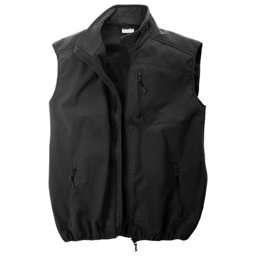 Softshell vest Laax plus sizes black 2XL 3XL 4XL 5XL 6XL 7XL 8XL 10XL ...