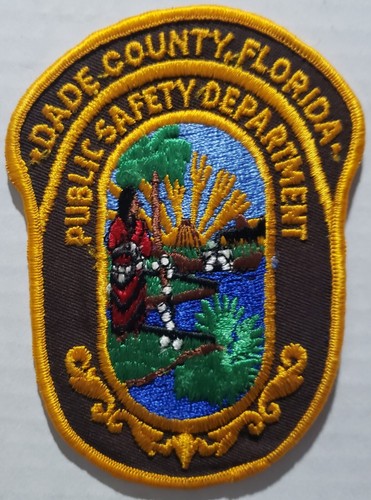 VINTAGE USA DADE COUNTY FLORIDA PUBLIC SAFETY DEPT. UNIFORM SHOULDER ...
