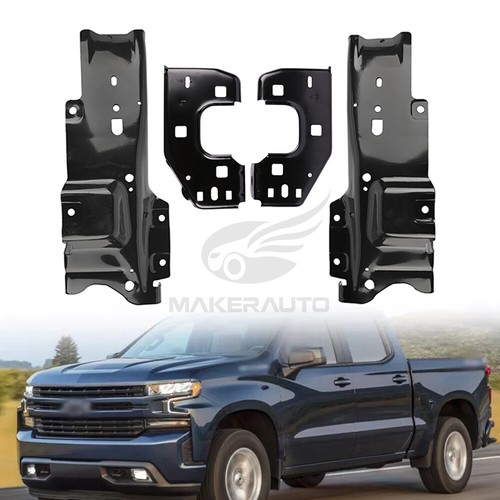 4Pcs For 2019-2021 Silverado 1500 Front Bumper Bracket Black 23388669 ...