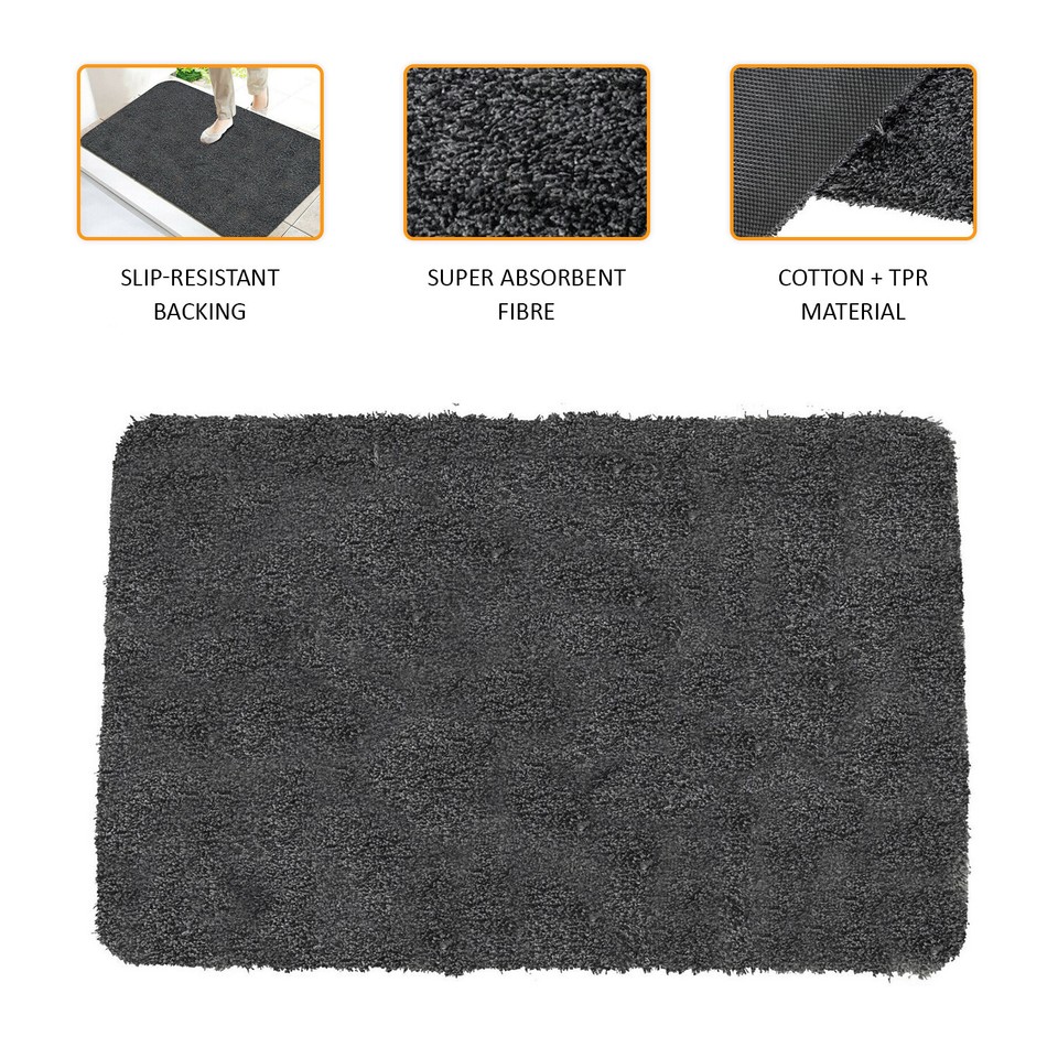 Super Absorbent Doormat Magic Step Door Mat Microfibre Washable Indoor ...