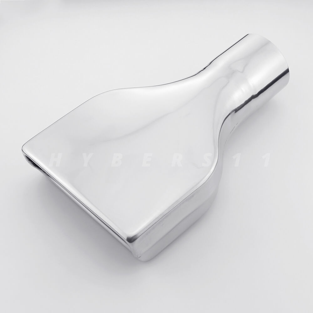 2pcs 2.5 inch ID Square Stainless Steel Rectangular Exhaust Tip for C3 ...