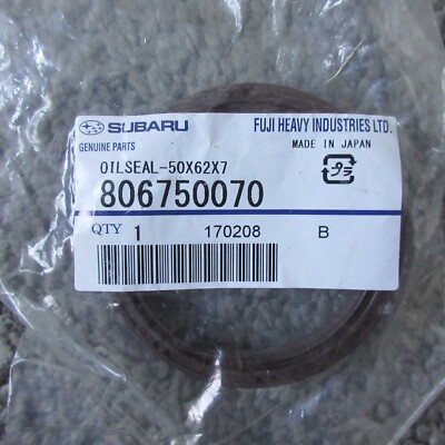 NOS OEM GENUINE SUBARU TIMING COVER SEAL 806750070 FORESTER 2011-2013 ...