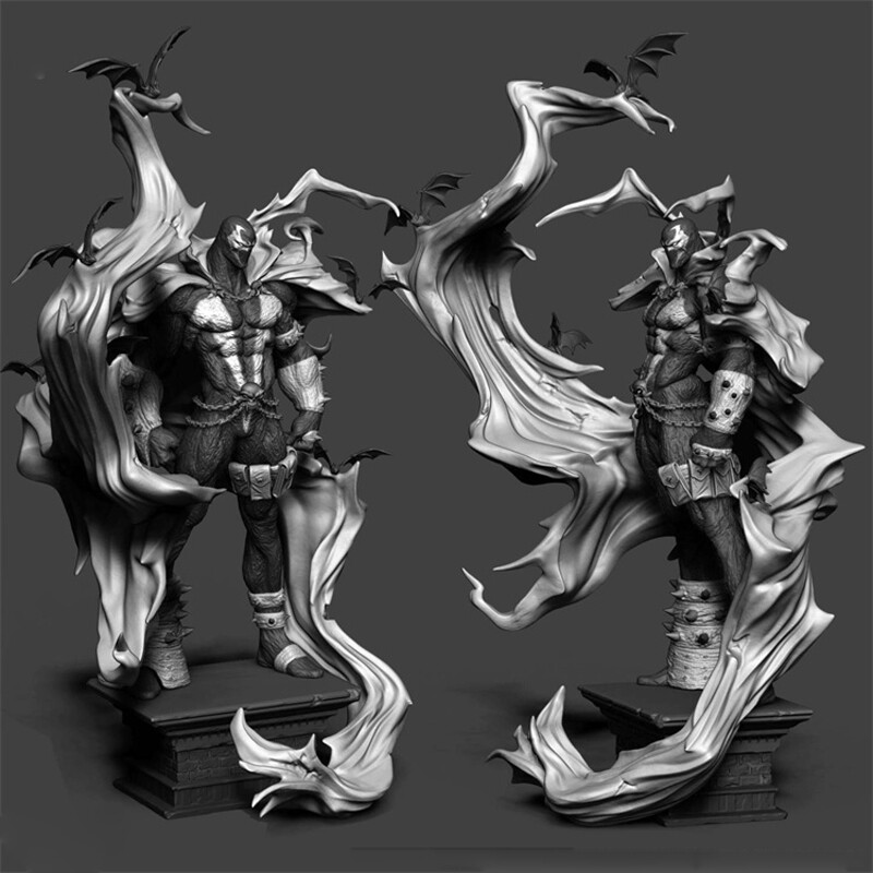 Spawn 1/8 1/6 1/4 3D print figure Model Kit Unpainted Unassembled ...
