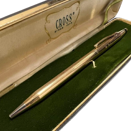 CROSS Ball Point Pen Classic Century 14K Solid Gold Logo 14KT-GOLD w ...