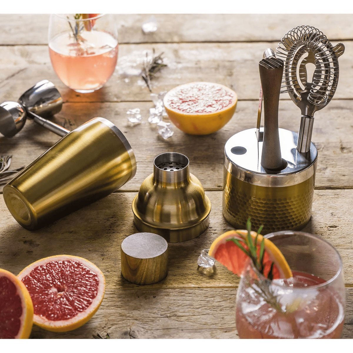 BarCraft Brass Gift Boxed Cocktail Set 6 Piece 5028250667885 | eBay