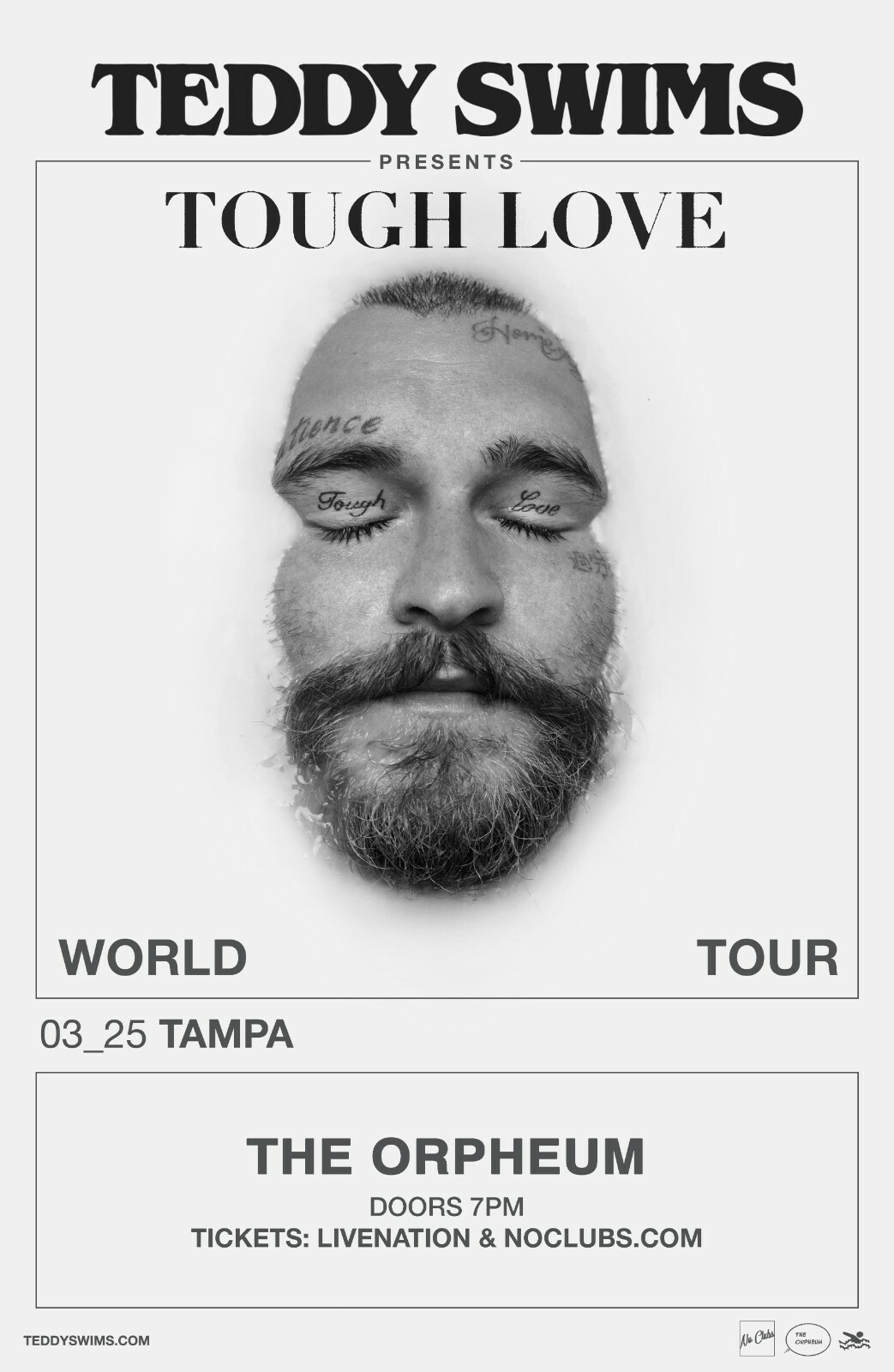 Teddy Swims 11x17 Concert Poster 3.25.22 | eBay