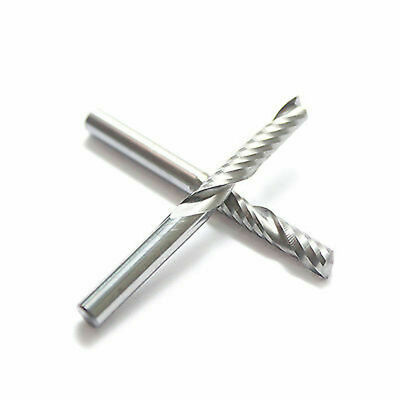 5pcs 6mm shank Single Flute Carbite spiral End Mill Cutter CNC Bit 32mm ...
