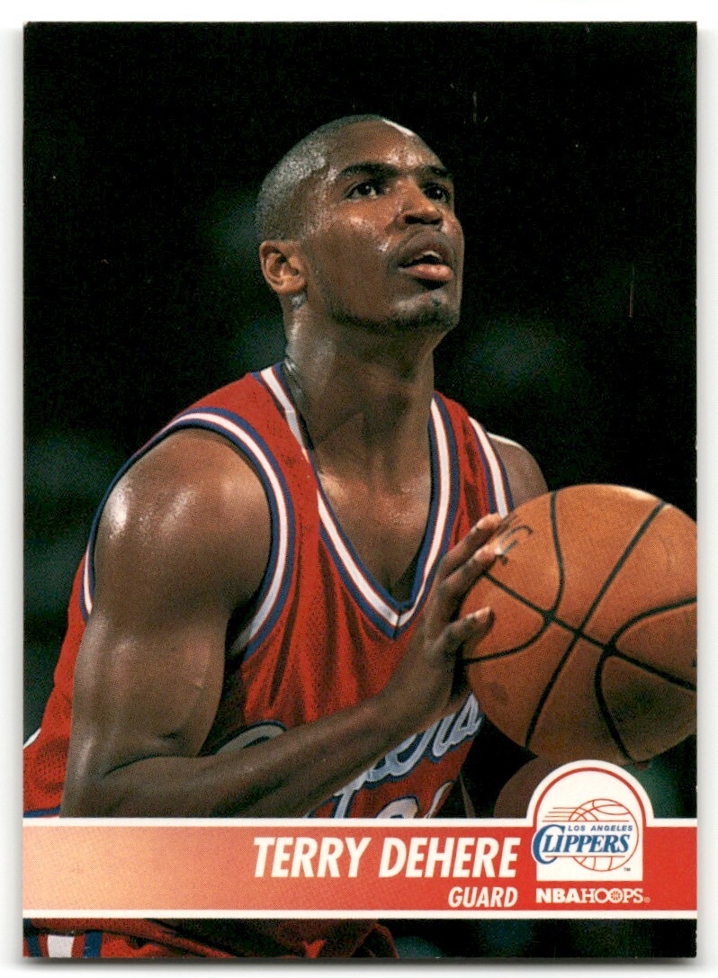 1994-95 NBA Hoops Basketball Card Terry Dehere #90 Los Angeles Clippers ...