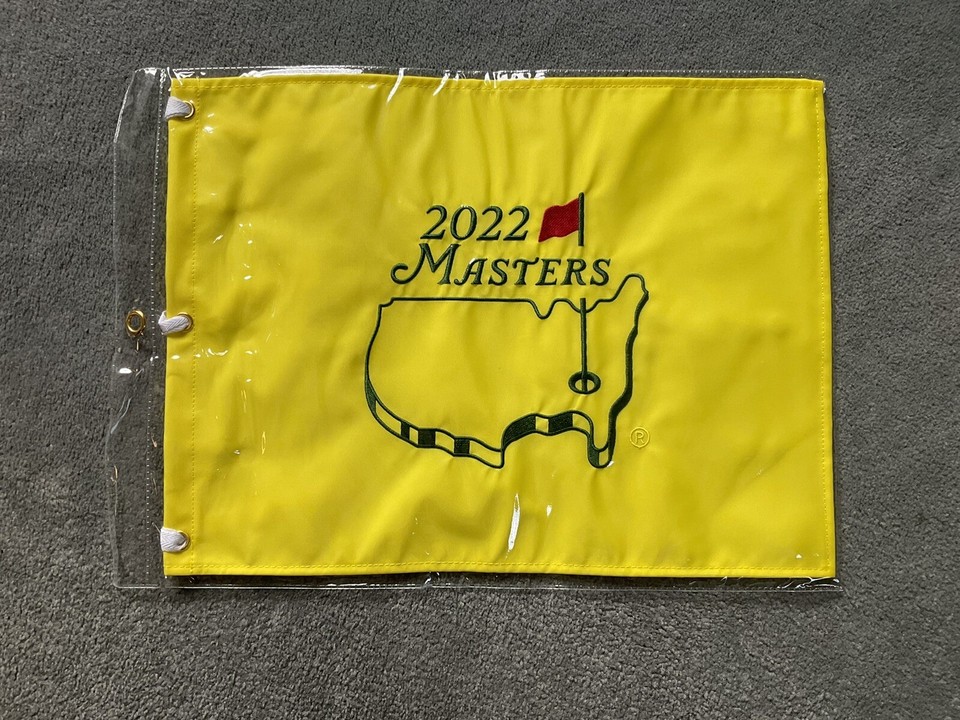 2022 Masters Official Golf Pin Flag Scottie Scheffer Wins w/ Pairing ...