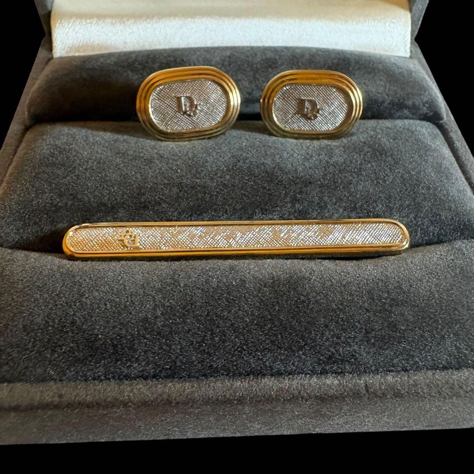 Christian Dior Tie Pin and Cufflink Set | eBay
