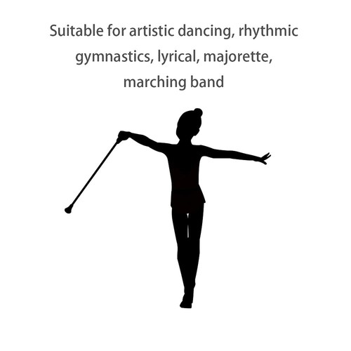 Twirling Baton 21 Inches Marching Baton Spinning Dance Baton Metal ...