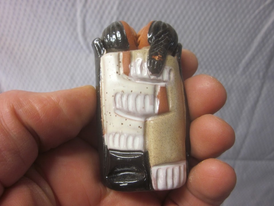 Keena Mohawk Handcrafted Native American Indian Couple Embracing ...