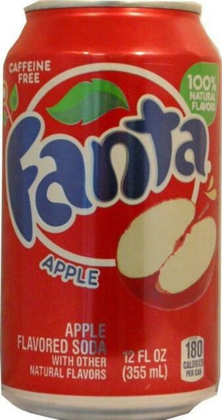 Case of 12 Fanta Red Apple Cans USA Edition 355ml Best Before June 2020 ...