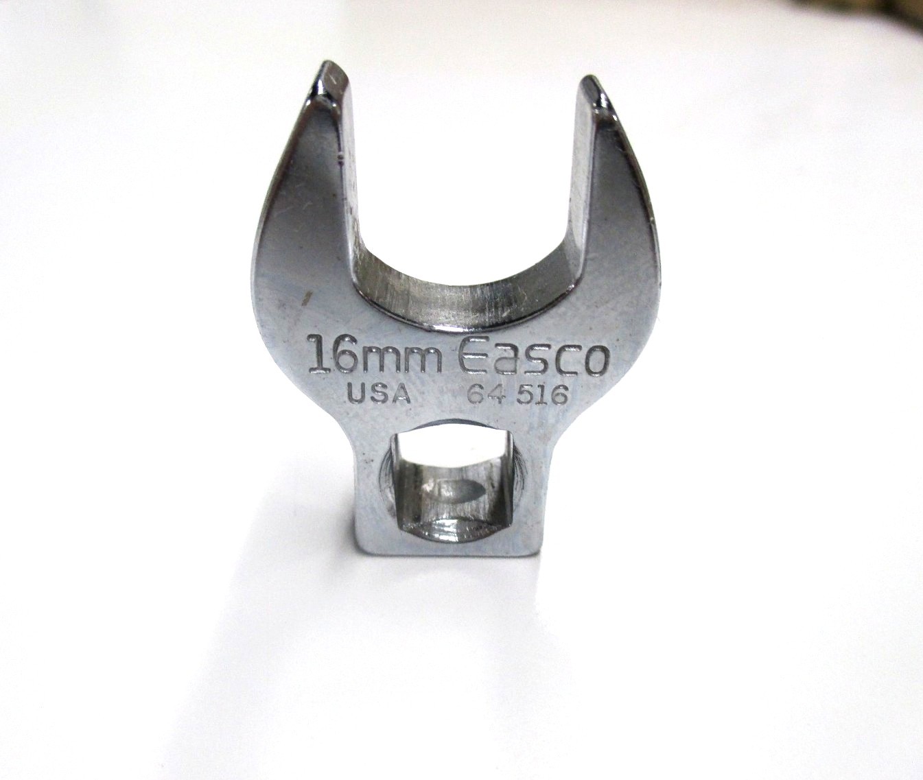 EASCO TOOLS Crowfoot Wrench, Chrome, 3/8 in Dr, 16mm *MADE IN USA ...
