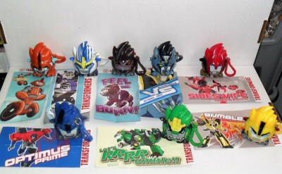 RADZ TRANSFORMERS DISPENSER & MINI POSTER LOOSE SET OF (8) NEVER USED ...