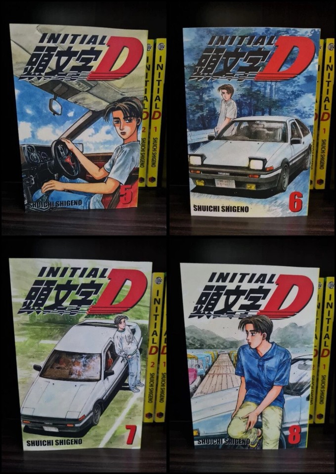 Initial D (Vol. 1-48) Manga Complete Set Full/Loose English Version Comic Series | eBay